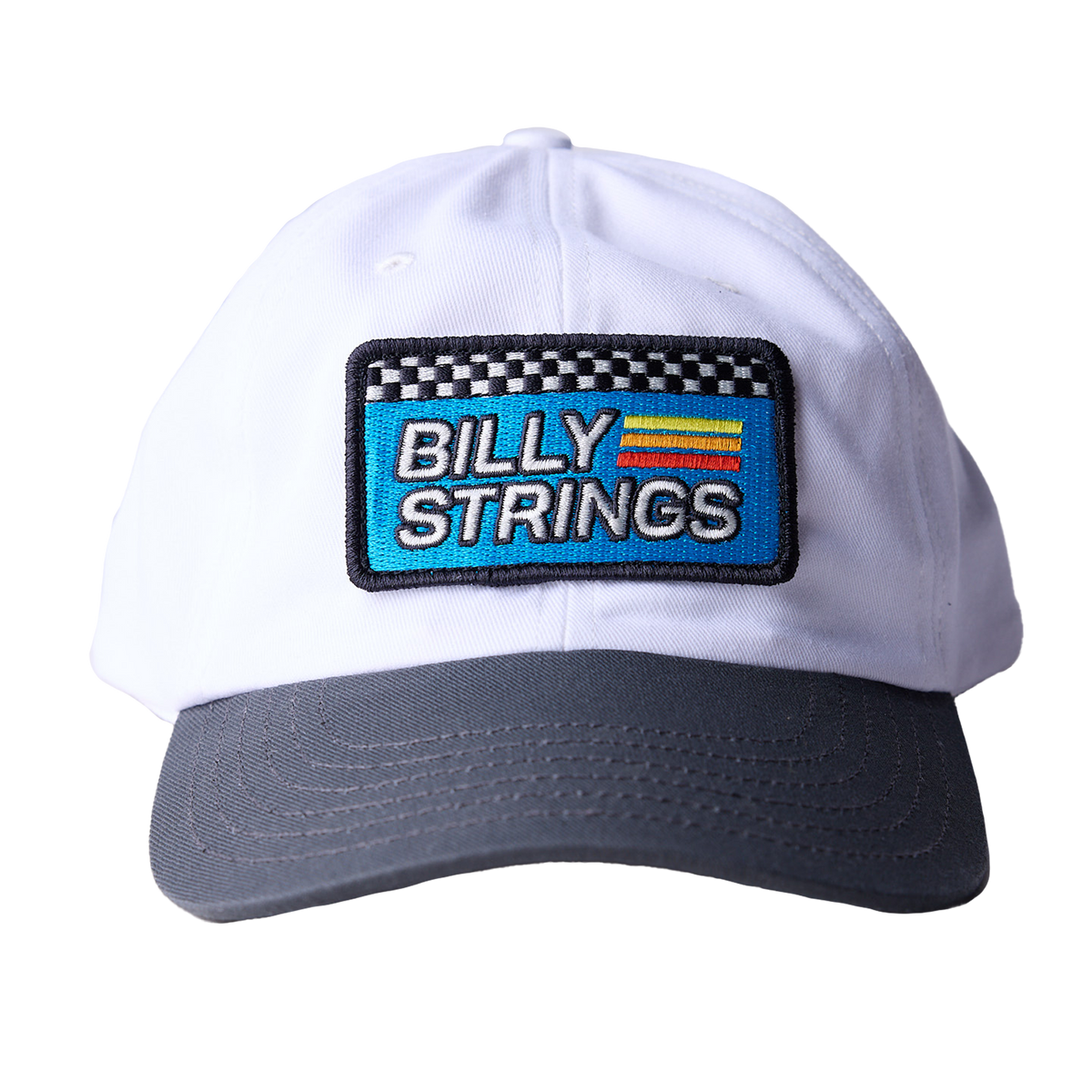 imogene + willie x Billy Strings White and Blue Racing Patch Hat