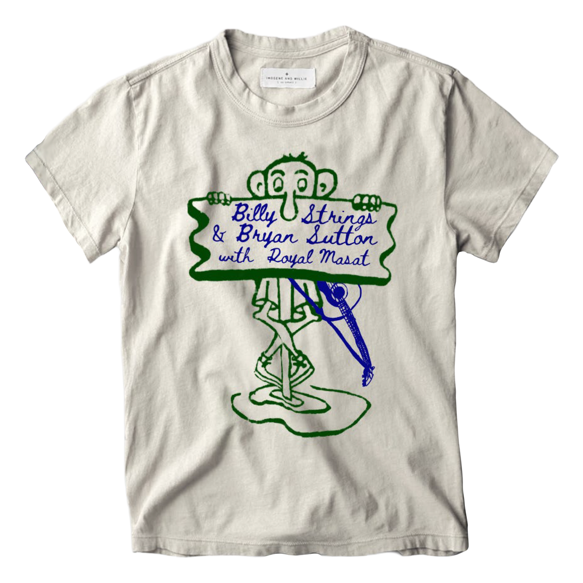 Billy Strings and Bryan Sutton with Royal Masat Tee (imogene + willie)