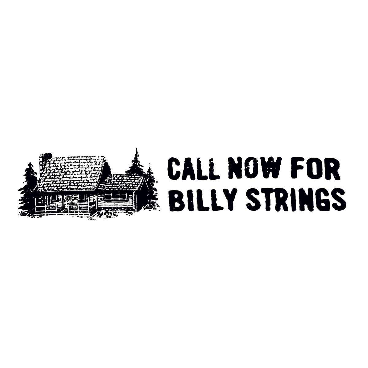 Bumper Sticker: Matte Call Now for Billy Strings
