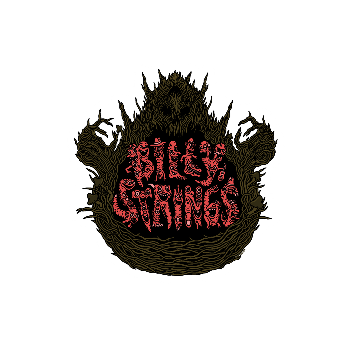 Sticker: Matte Nest & Worms – Billy Strings